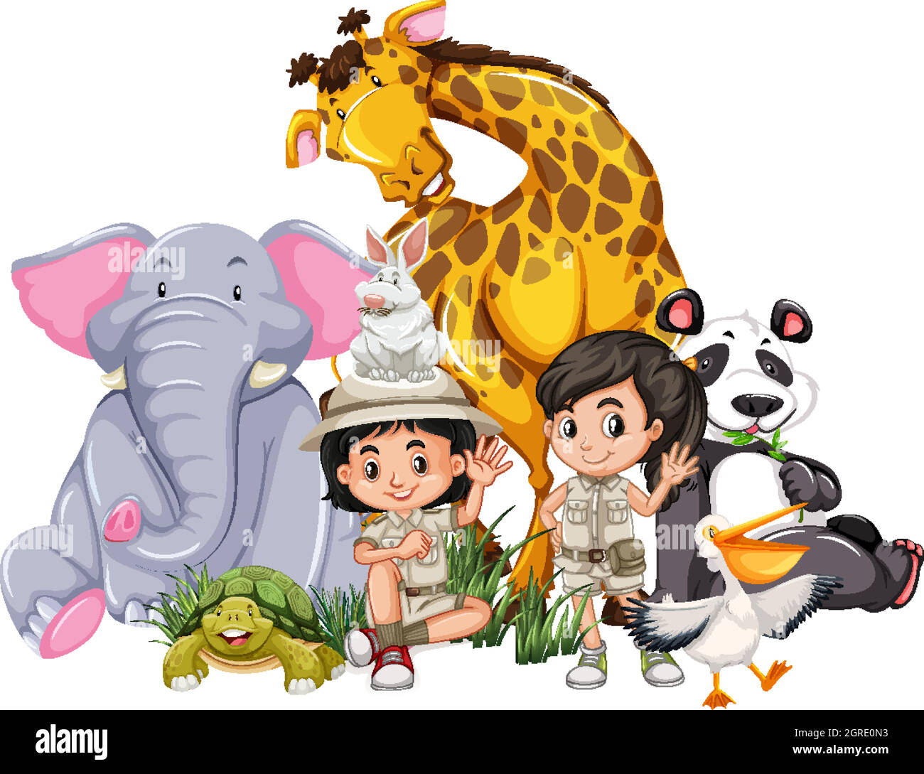 Children on natural Cut Out Stock Images & Pictures - Alamy