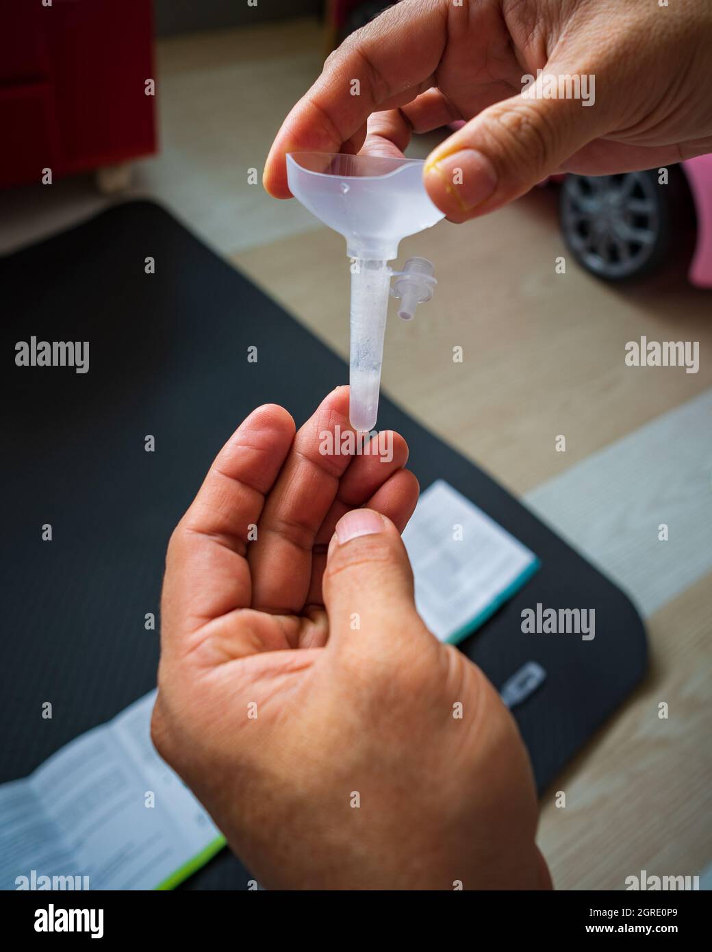 Saliva test home kit hi-res stock photography and images - Alamy