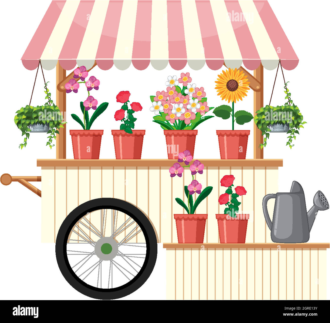 Cart plants Stock Vector Images - Alamy