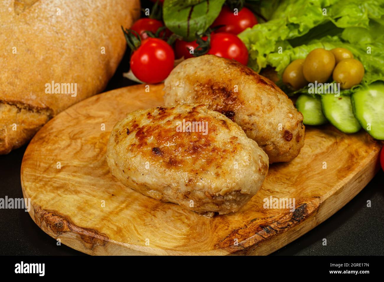 Homemade roasted cutlet with minced meat Stock Photo - Alamy