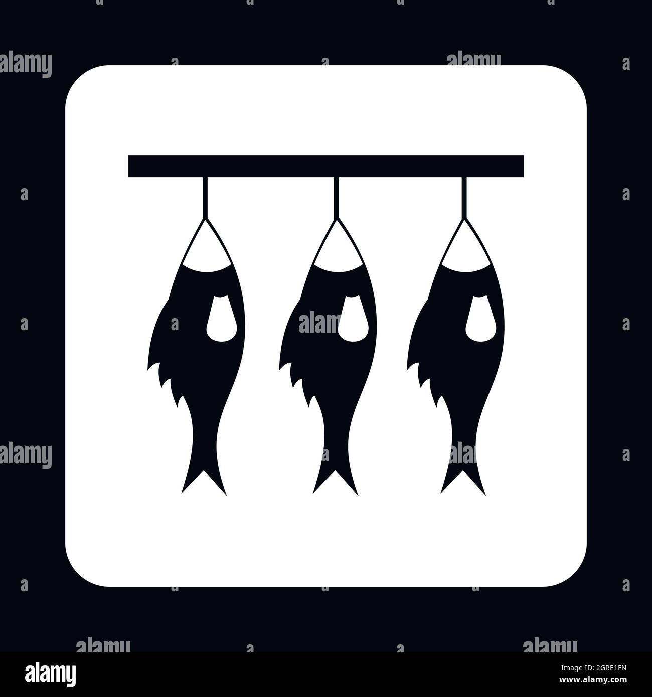 Smoked fish icon, simple style Stock Vector Image & Art - Alamy