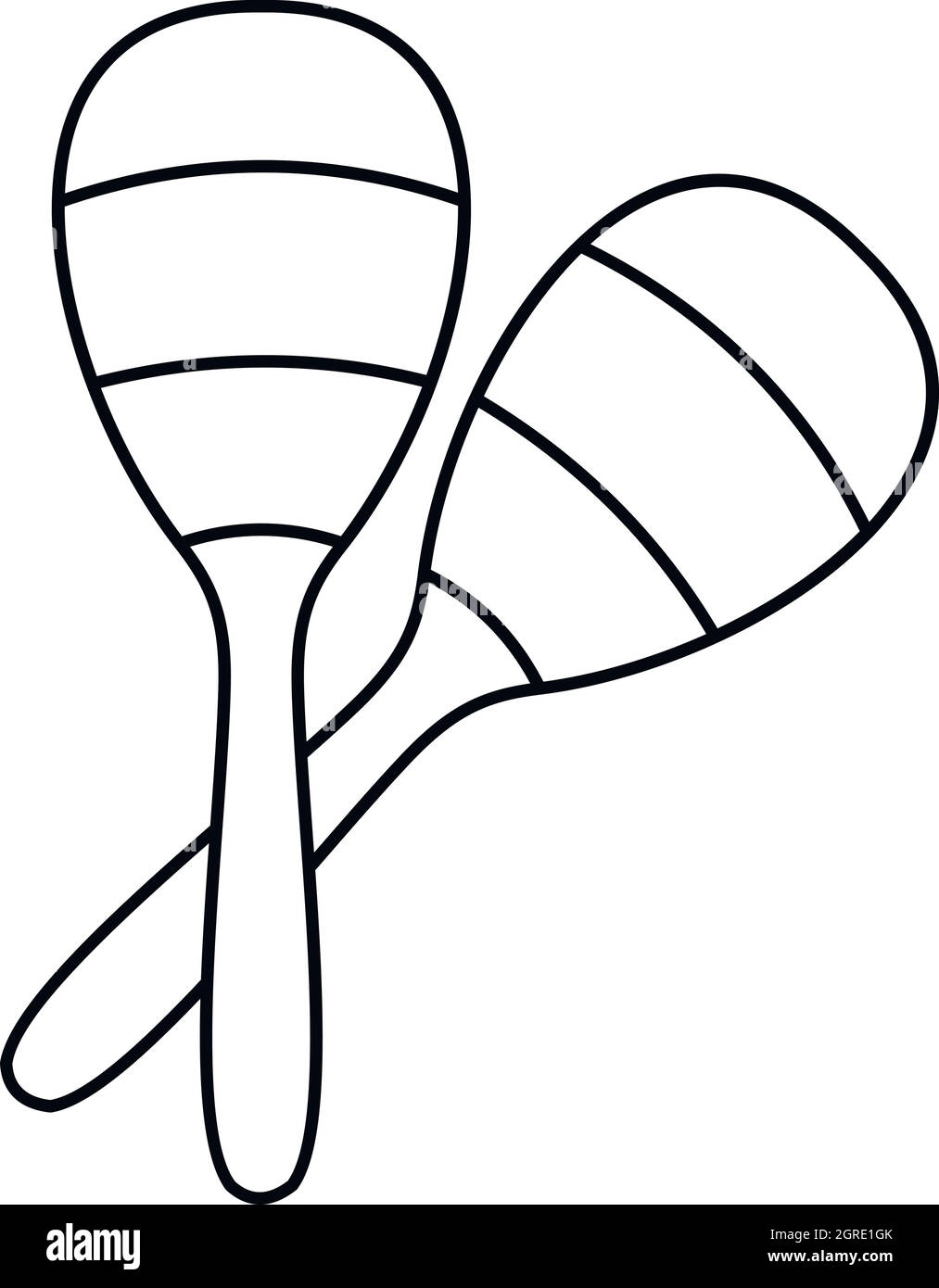 Maracas instrument musical icon Stock Vector Images - Alamy