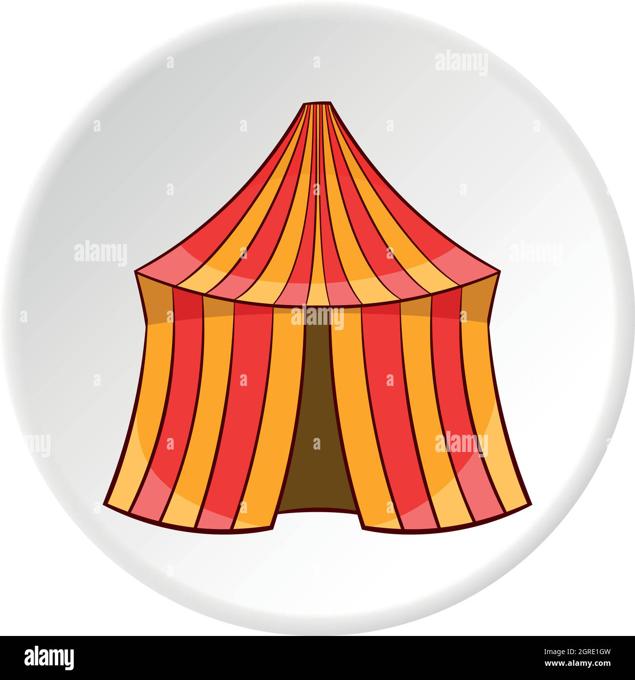 Circus tent icon, cartoon style Stock Vector Image & Art - Alamy