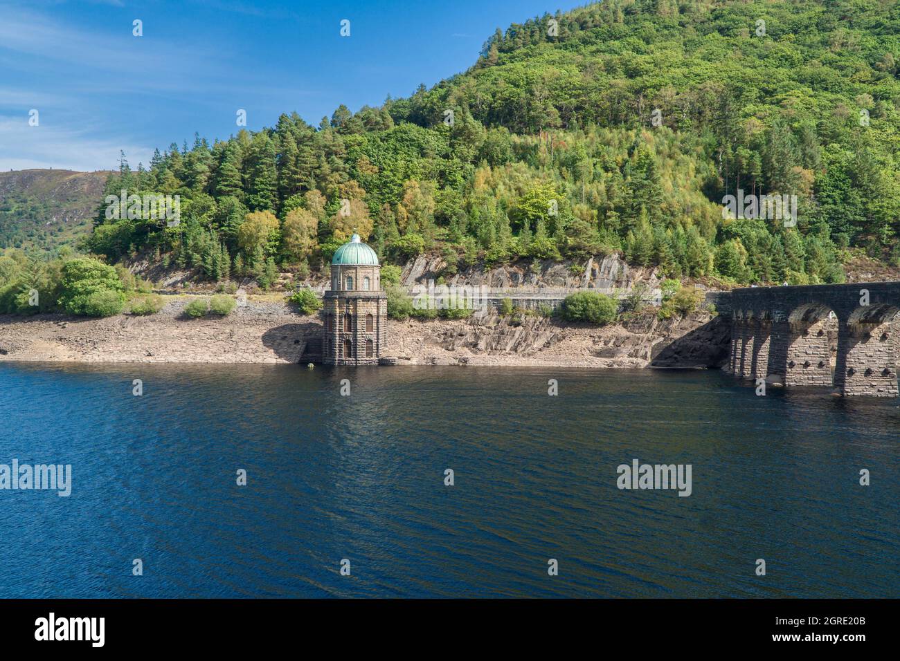 Pumphouse at Garreg Ddu dam Elan Valley Wales UK. September 2021 Stock ...