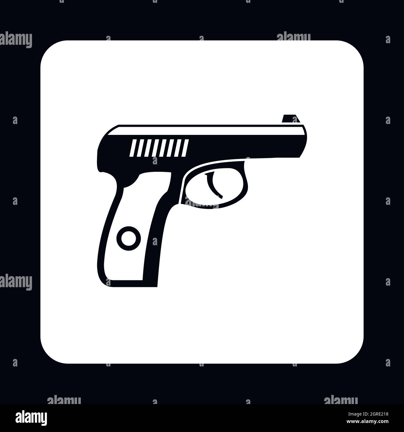 Gun icon in simple style Stock Vector Image & Art - Alamy