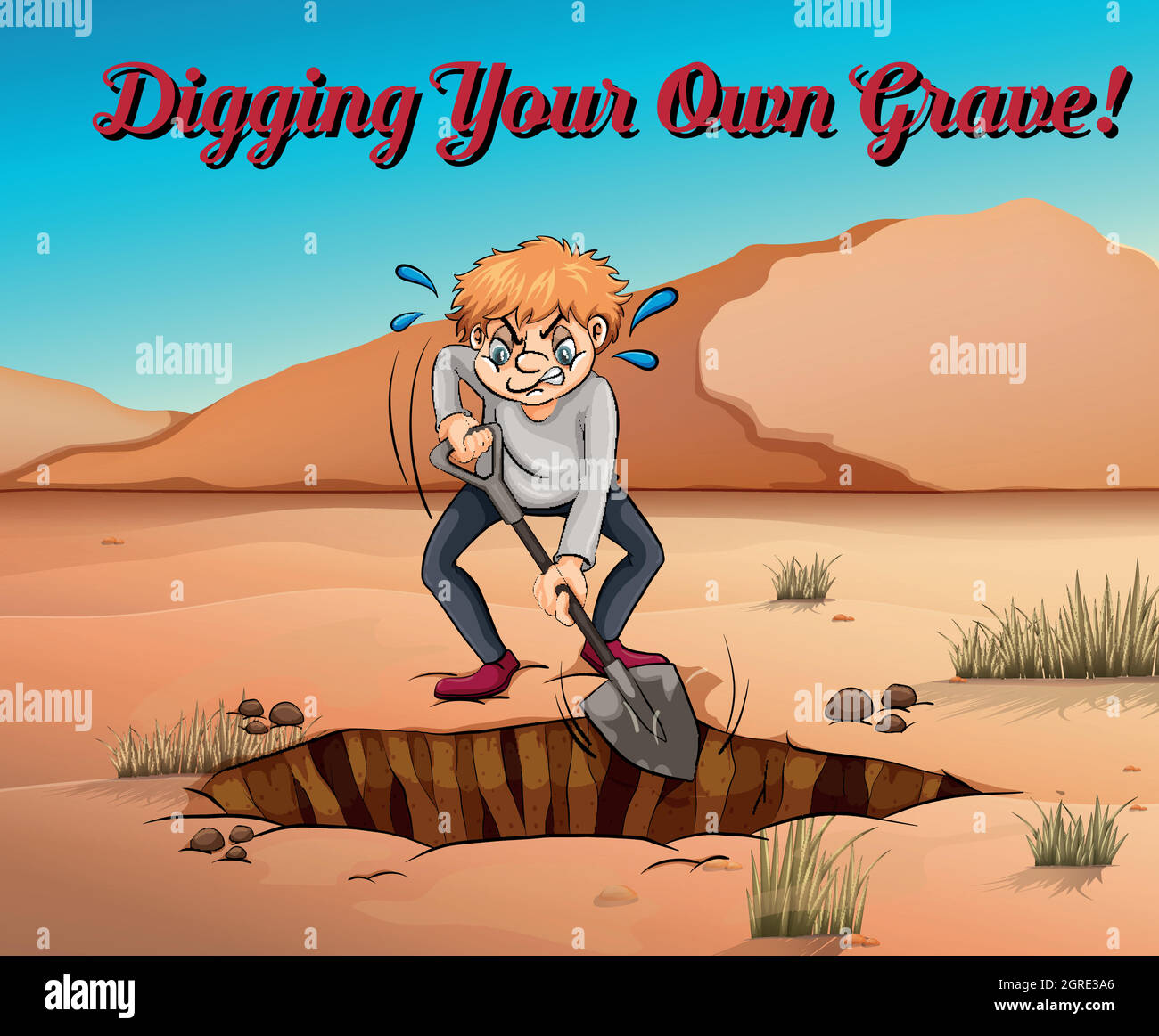 Digging his own grave hi-res stock photography and images - Alamy Digging his own grave hi-res stock photography and images - Alamy