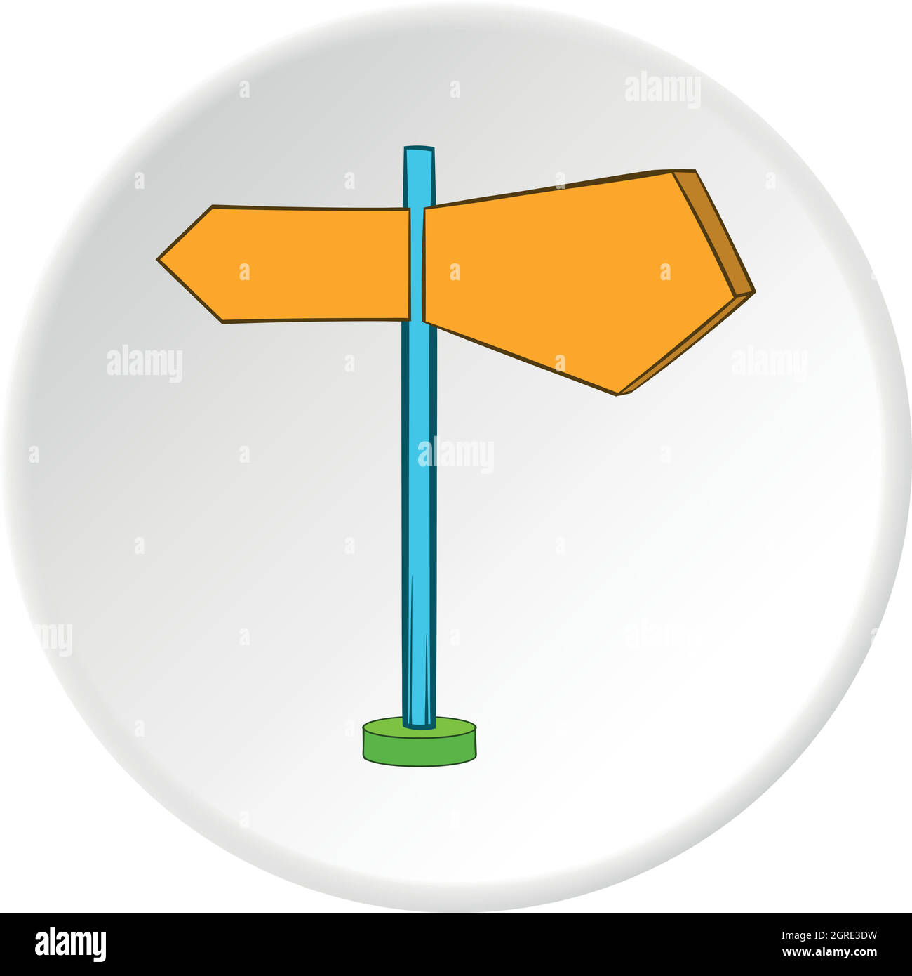 Cartoon sign post hi-res stock photography and images - Alamy