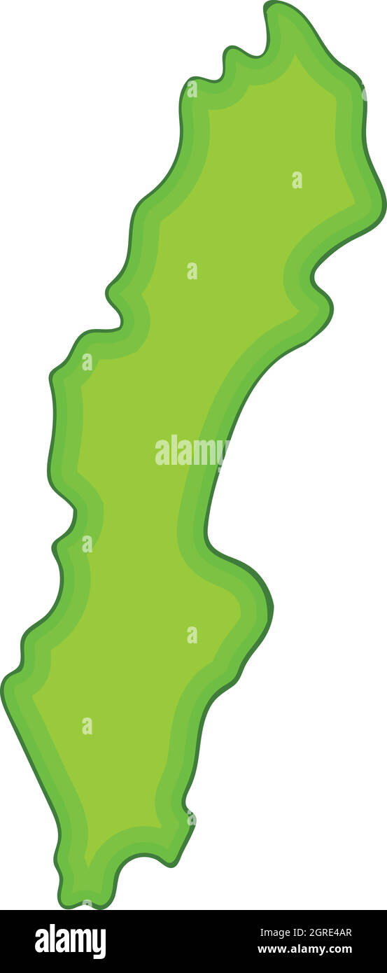 Sweden map icon simple Cut Out Stock Images & Pictures - Alamy