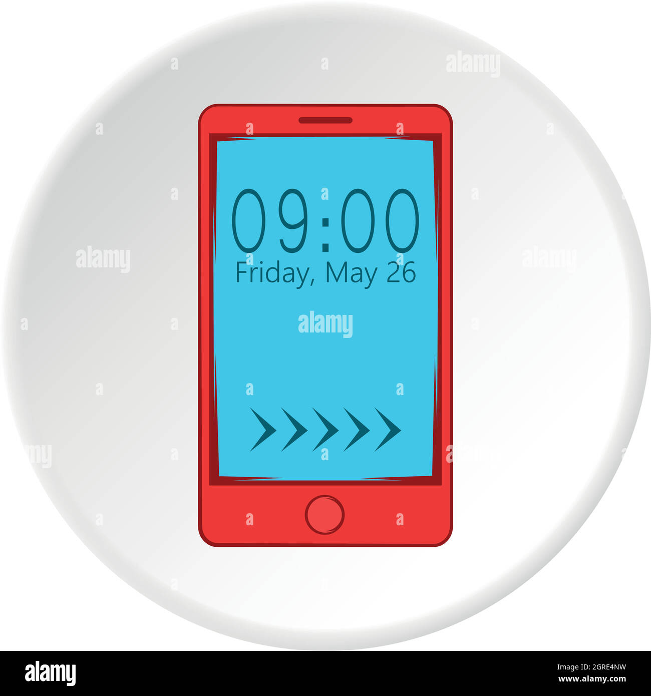 Mobile smart phone on Stock Vector Images - Alamy