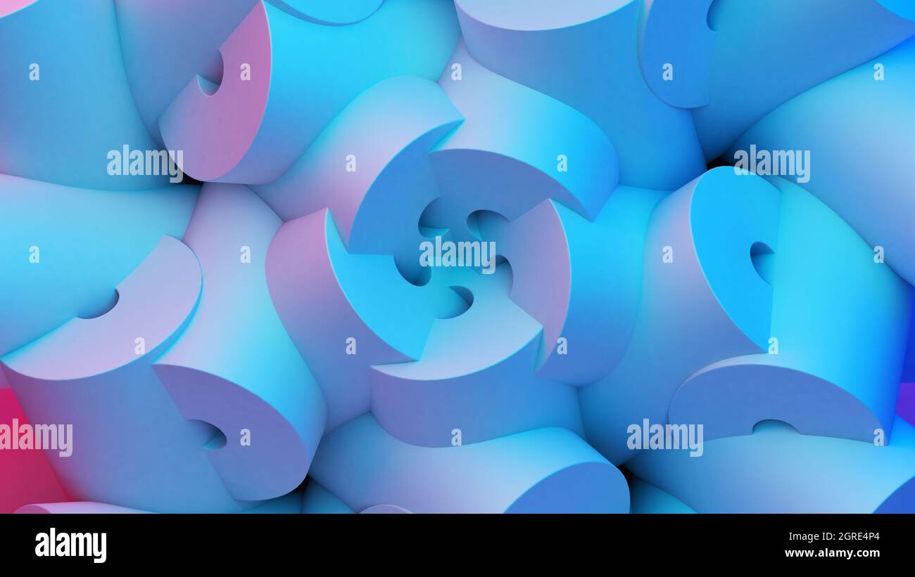 Scientific or technology abstractions with grid surface and surreal ...