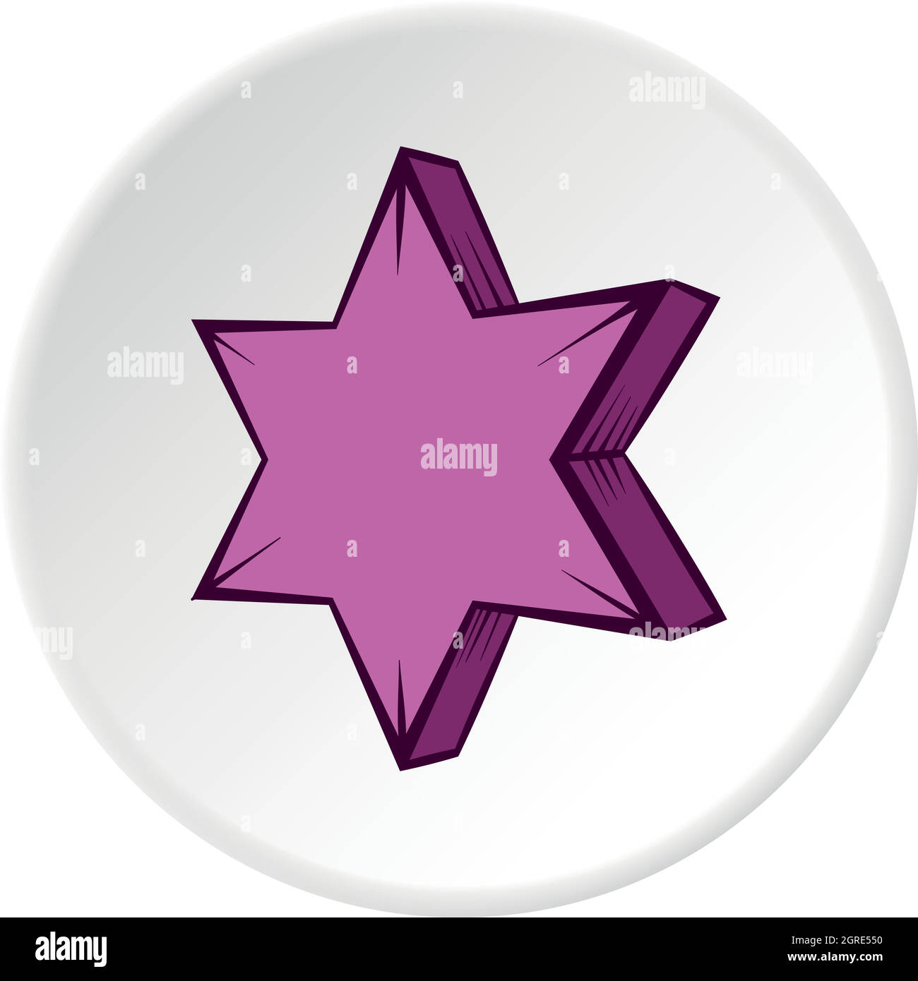 Geometric shape of six pointed star icon Stock Vector Image & Art - Alamy