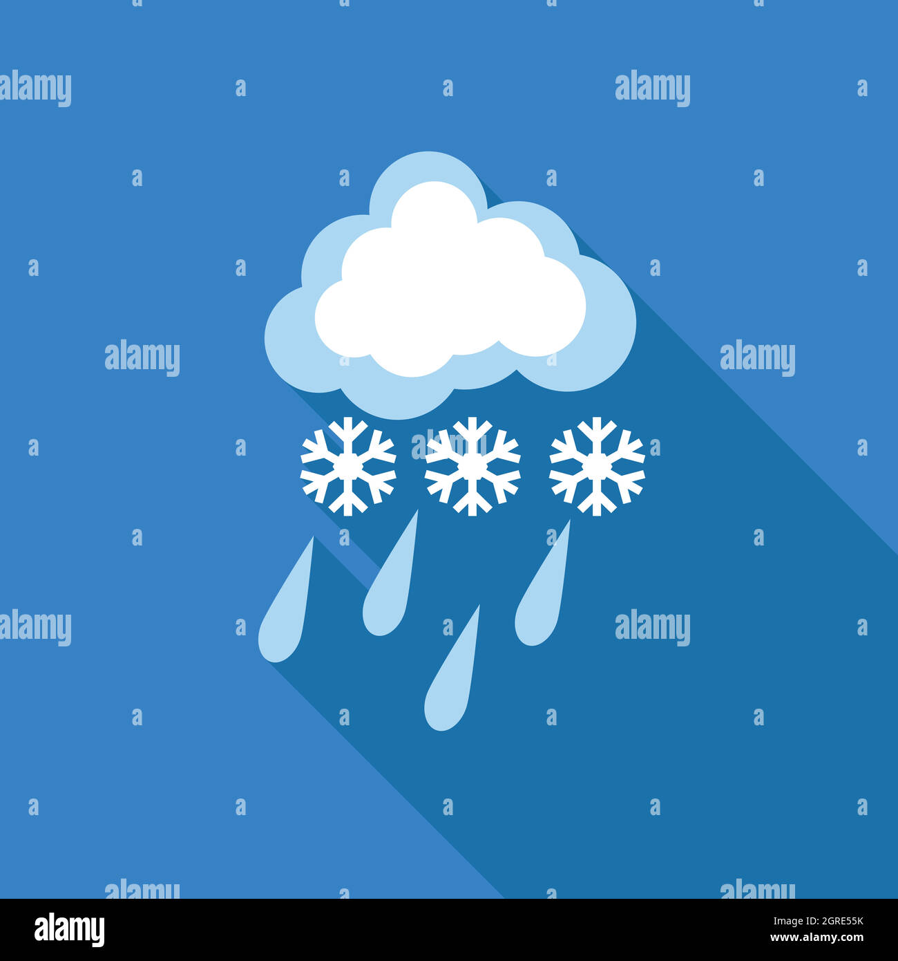 Winter blue storm cloud Stock Vector Images - Alamy