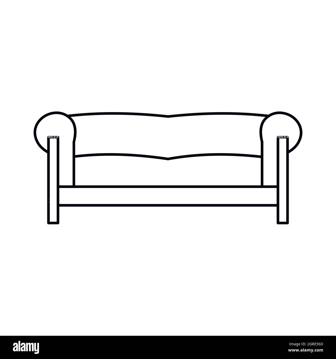 Sofa icon in outline style Stock Vector Image & Art - Alamy
