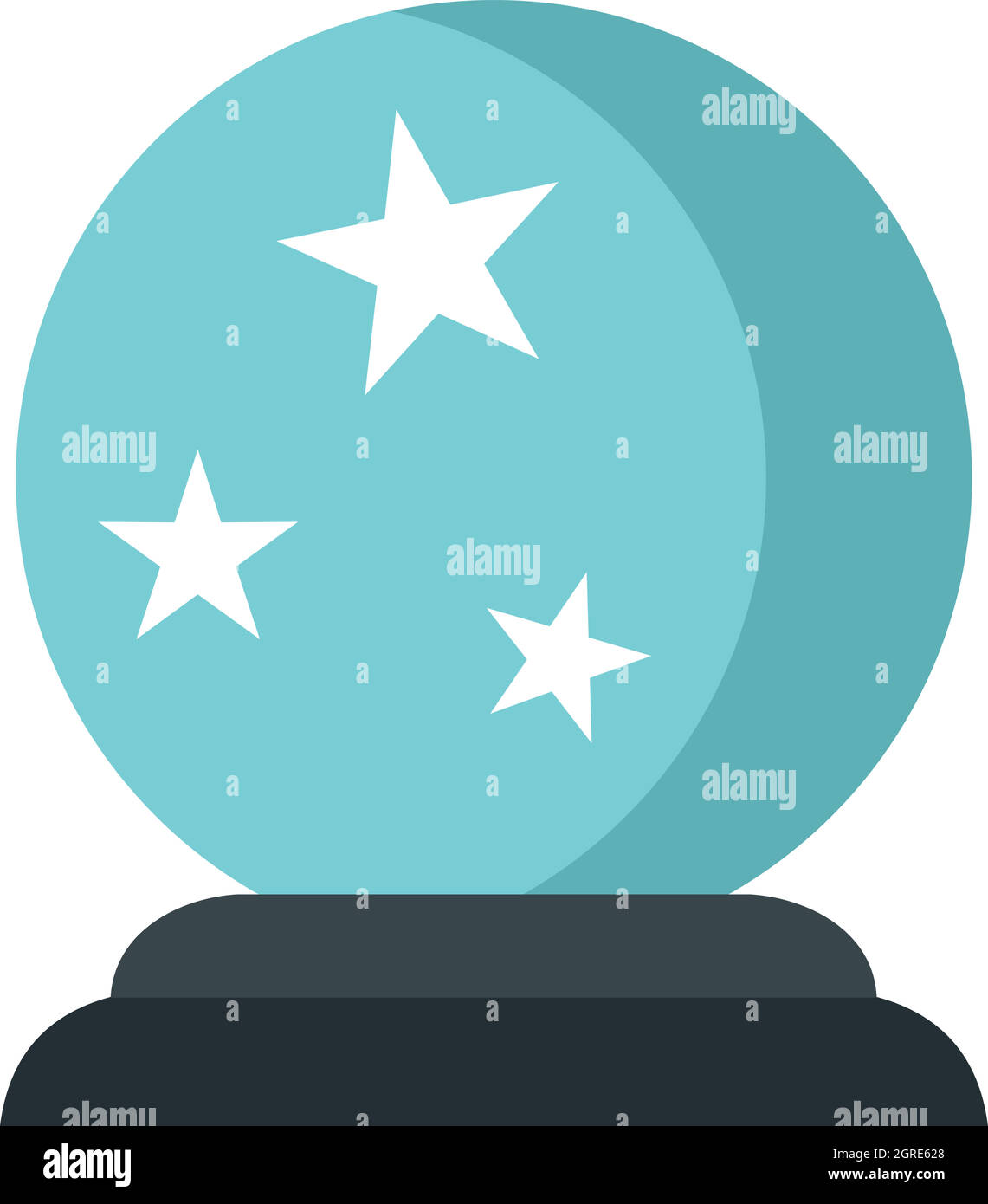 Crystal ball icon, flat style Stock Vector Image & Art - Alamy