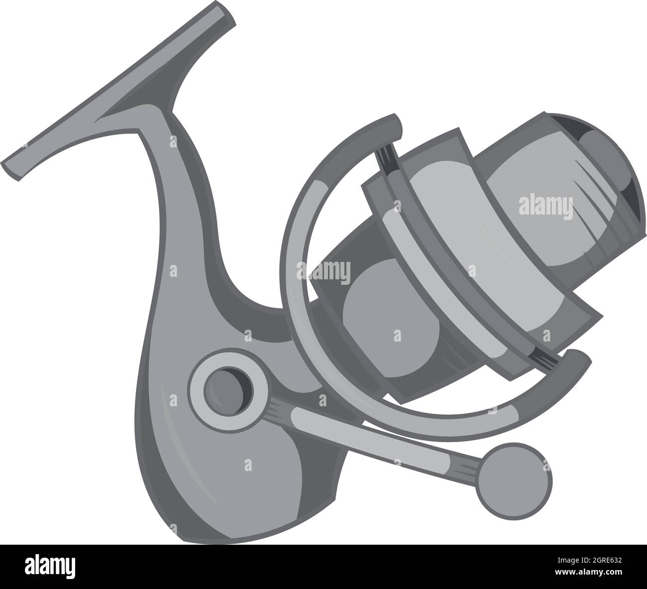 Fishing rod isolated on white Stock Vector Images - Alamy