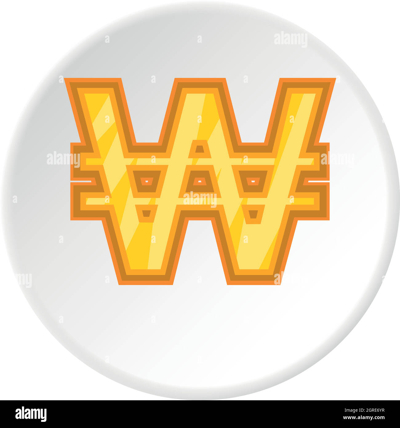 Sign of money won icon, cartoon style Stock Vector Image & Art - Alamy