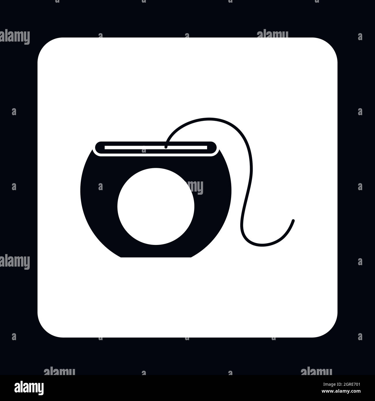 Dental floss icon, simple style Stock Vector Image & Art - Alamy
