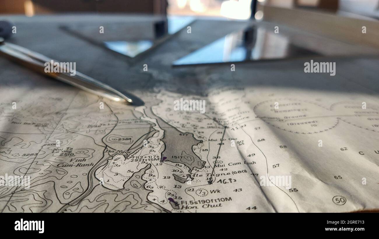 Map drawing foreground hi-res stock photography and images - Alamy