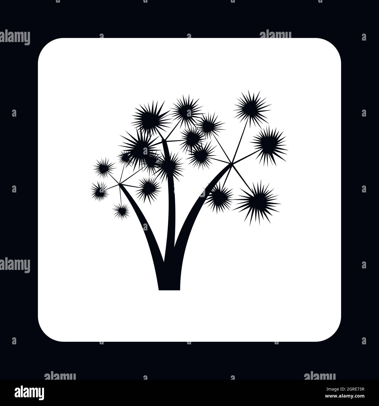 Palm simple vector icon Stock Vector Images - Alamy