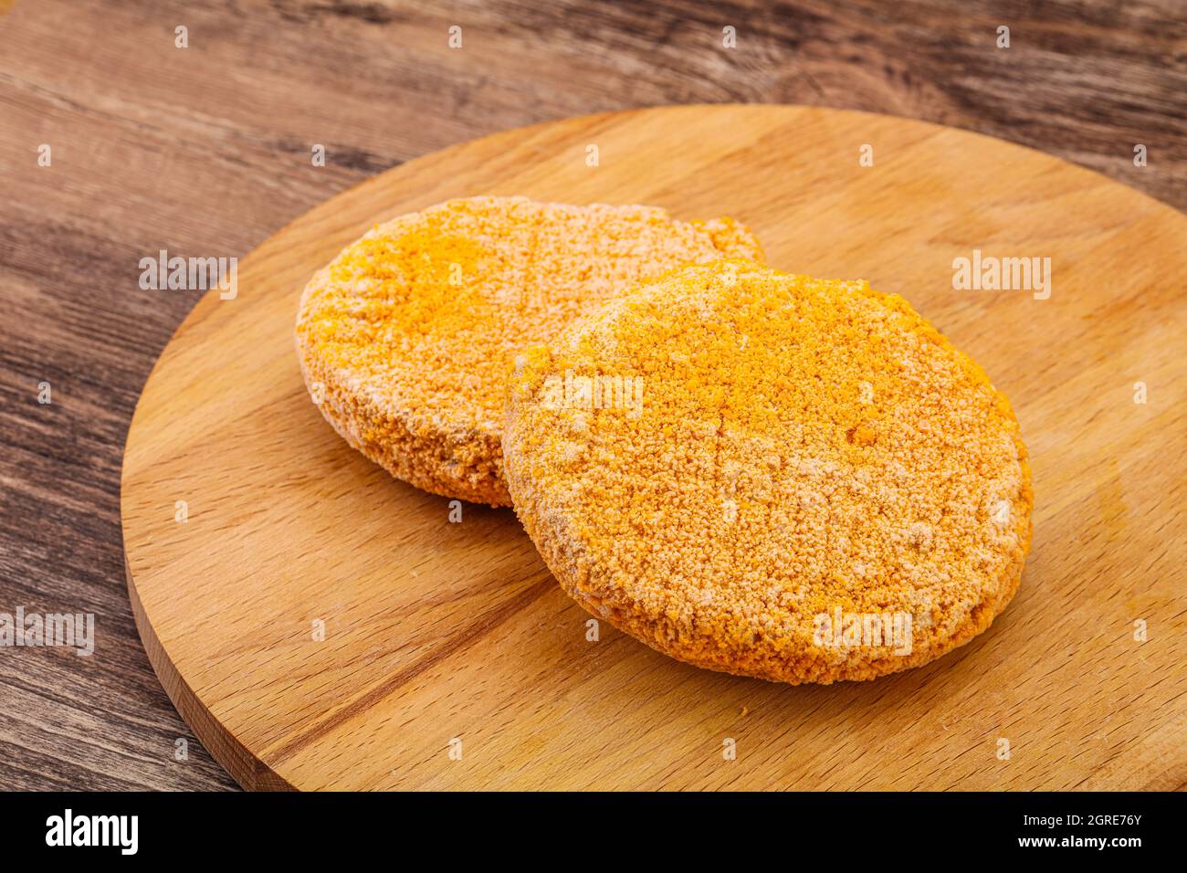 Raw homemade chicken cutlet for roast Stock Photo - Alamy