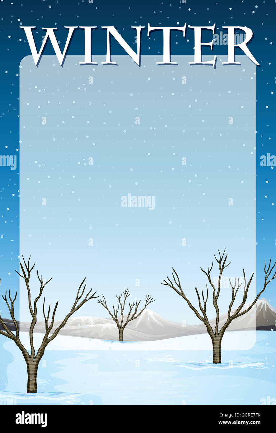 Border design with winter theme Stock Vector Image & Art - Alamy
