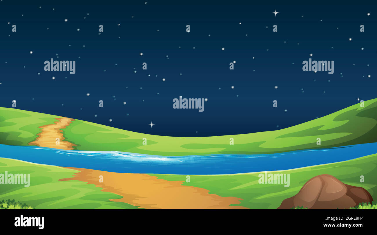 Natural environment lanscape scene Stock Vector Image & Art - Alamy