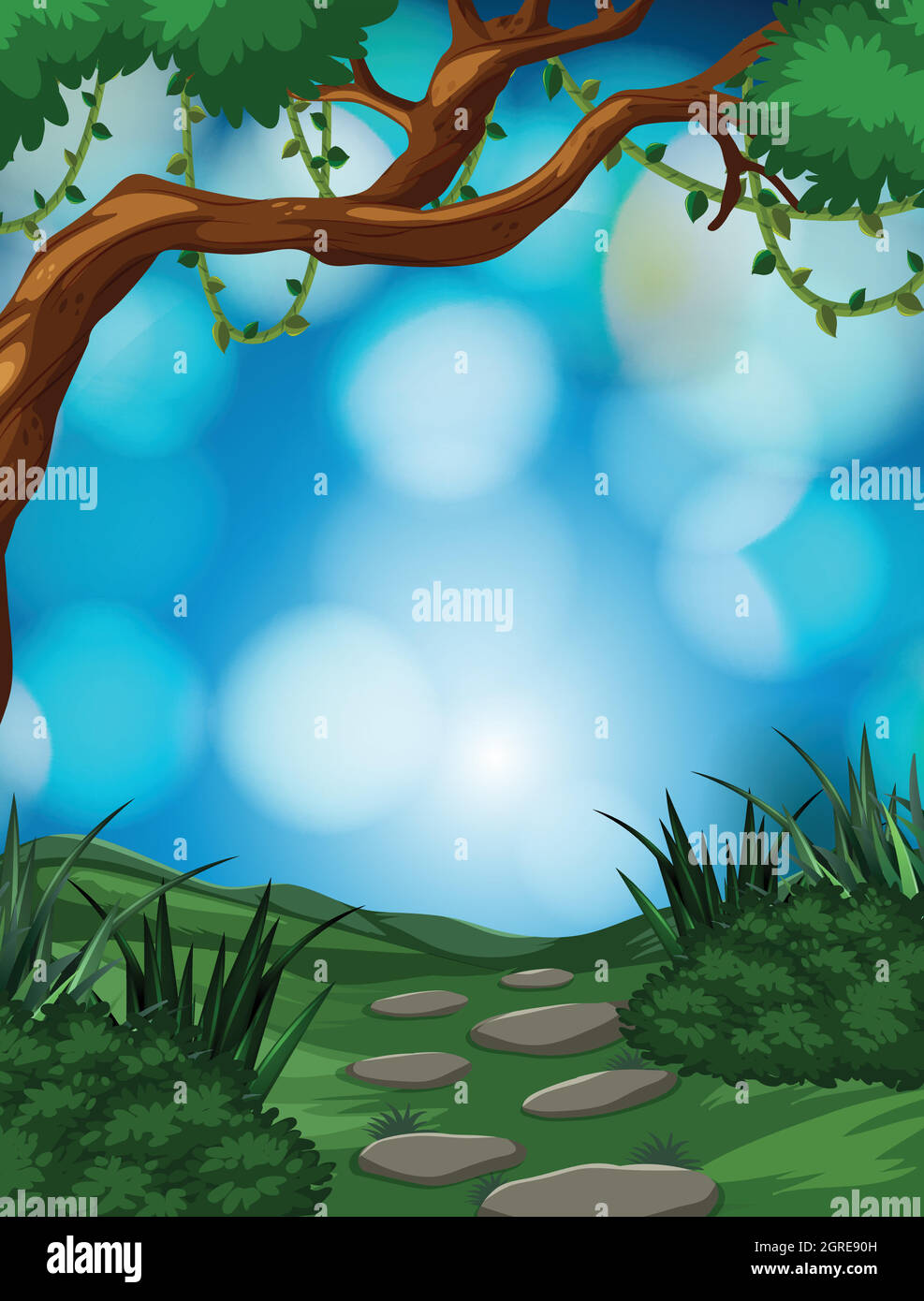 A tropical rainforest background Stock Vector Image & Art - Alamy