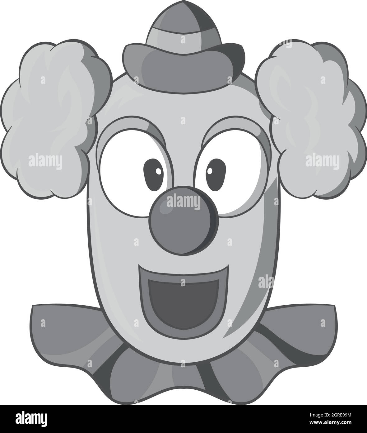 Clown black white Stock Vector Images - Alamy