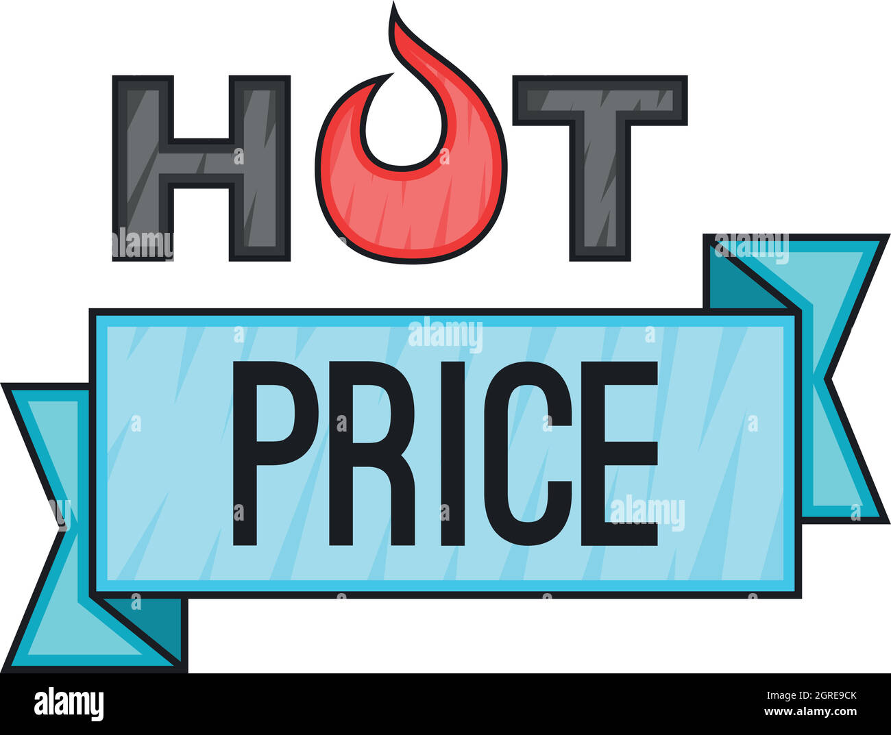 Hot price sticker icon, cartoon style Stock Vector Image & Art - Alamy