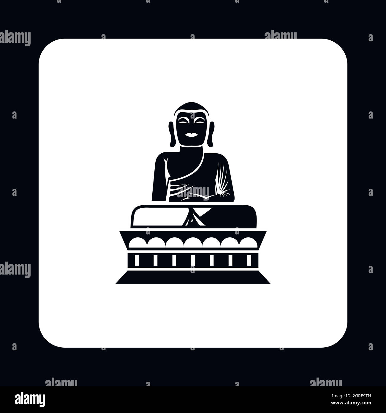 Buddha statue icon, simple style Stock Vector Image & Art - Alamy