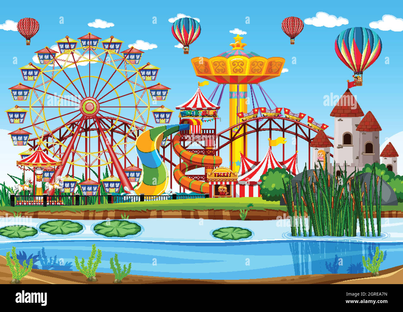 Swamp circus Stock Vector Images - Alamy