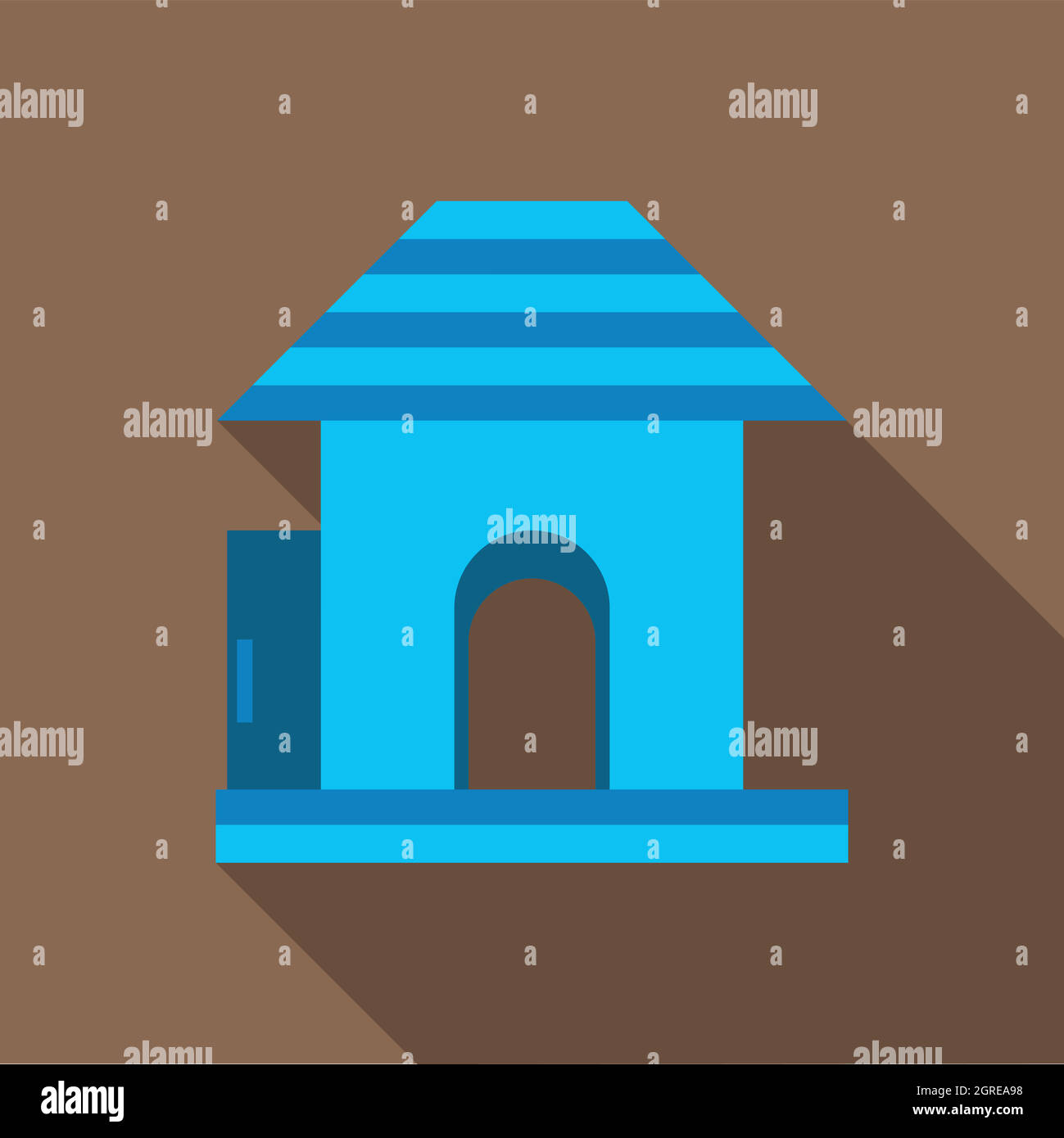 Kids playground house icon, flat style Stock Vector Image & Art - Alamy