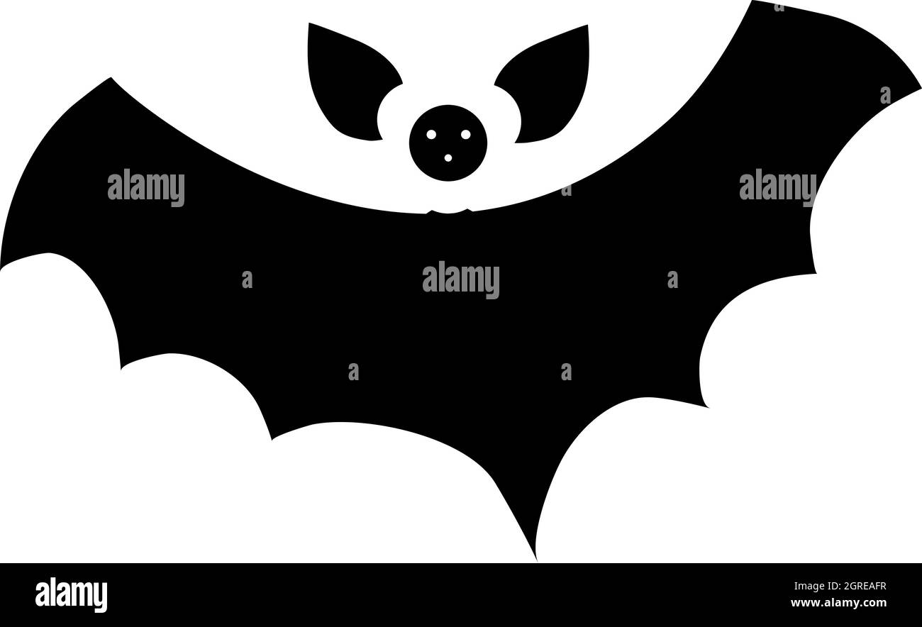 Bat icon, simple style Stock Vector Image & Art - Alamy