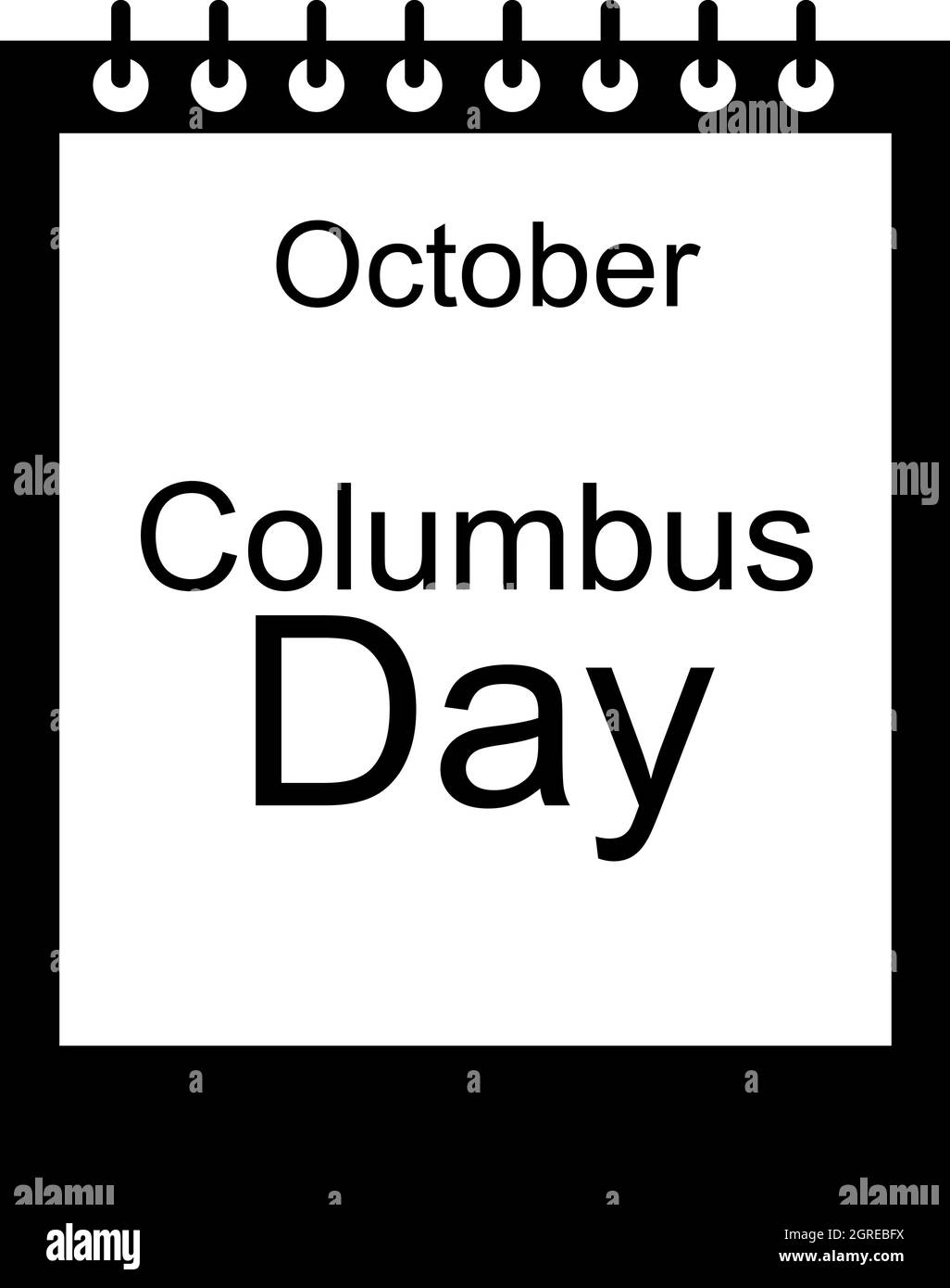 Calendar october of Columbus day icon Stock Vector Image & Art - Alamy