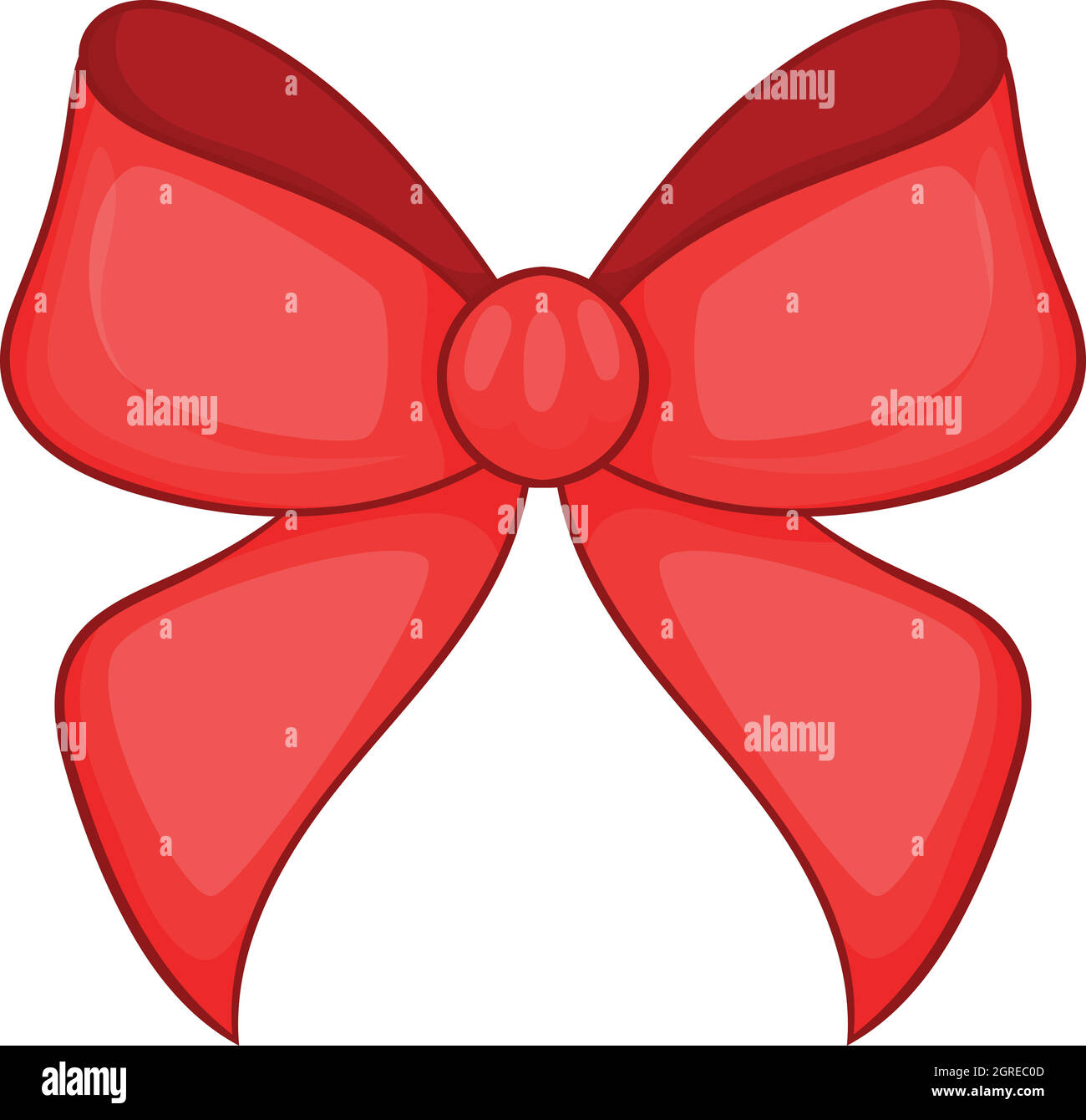 Red bow icon, cartoon style Stock Vector Image & Art - Alamy