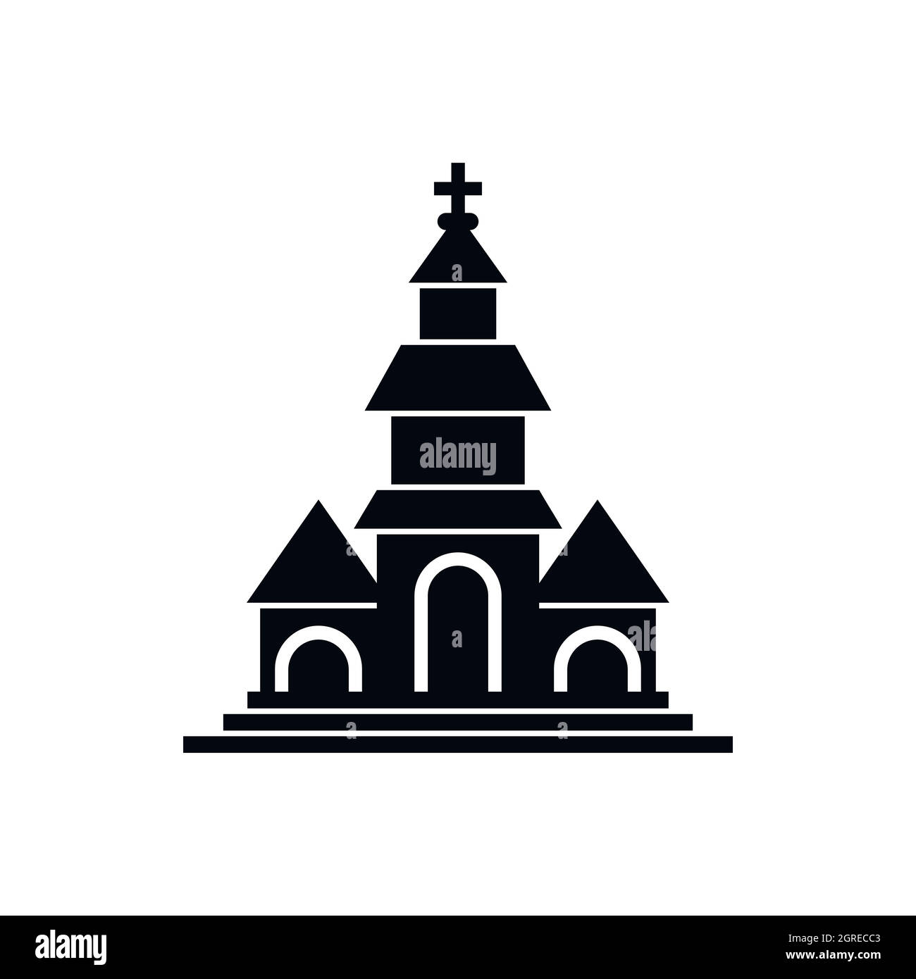 Church icon, simple style Stock Vector Image & Art - Alamy