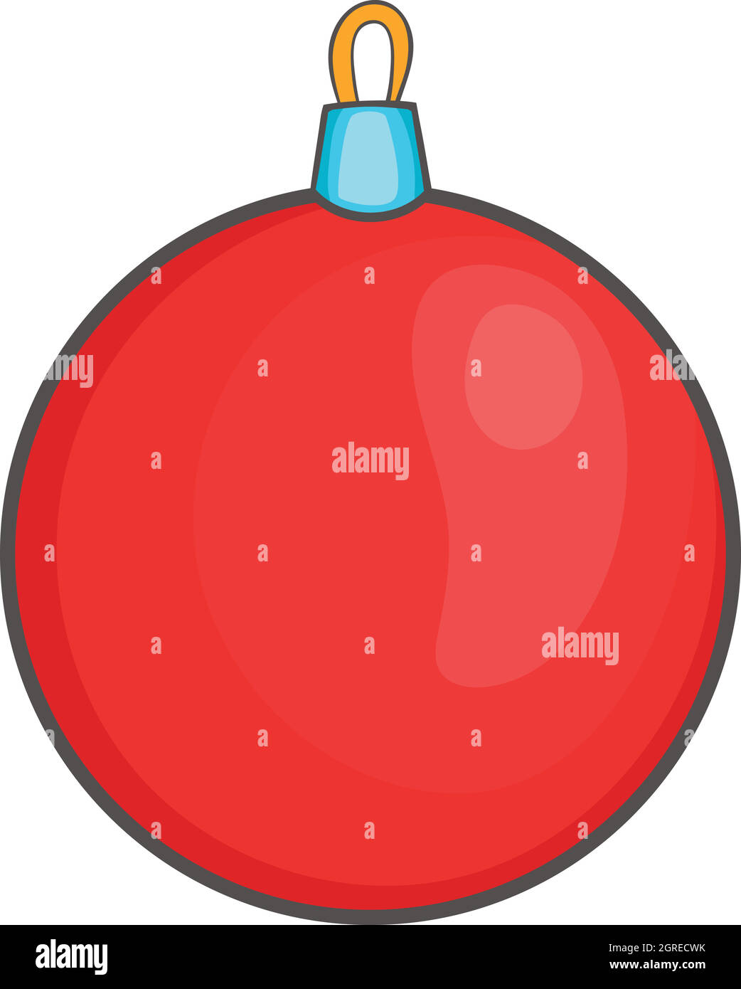 Christmas ball red santa Stock Vector Images - Alamy