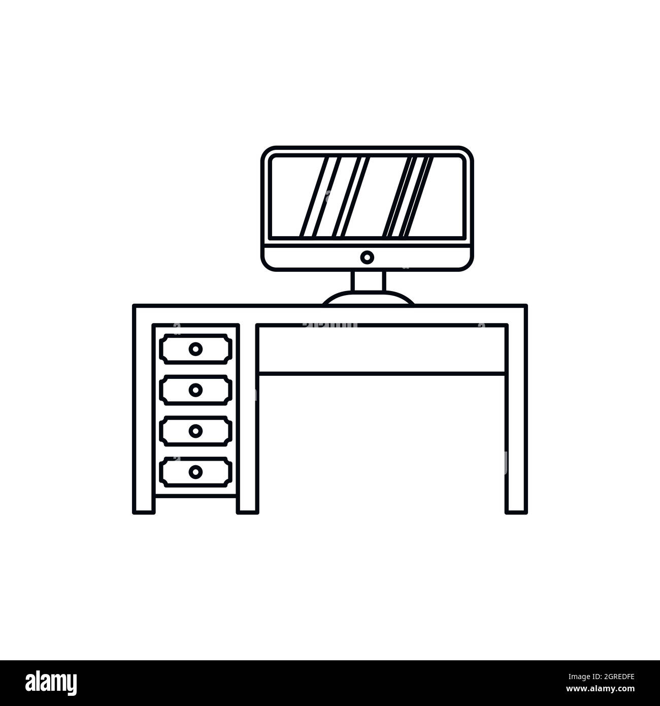 Lock folder line icon Cut Out Stock Images & Pictures - Alamy