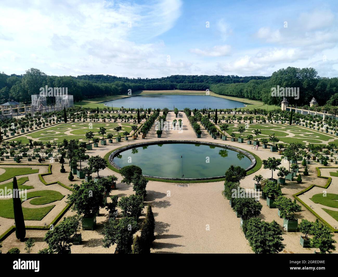 Garden of versailles aerial hi-res stock photography and images - Alamy