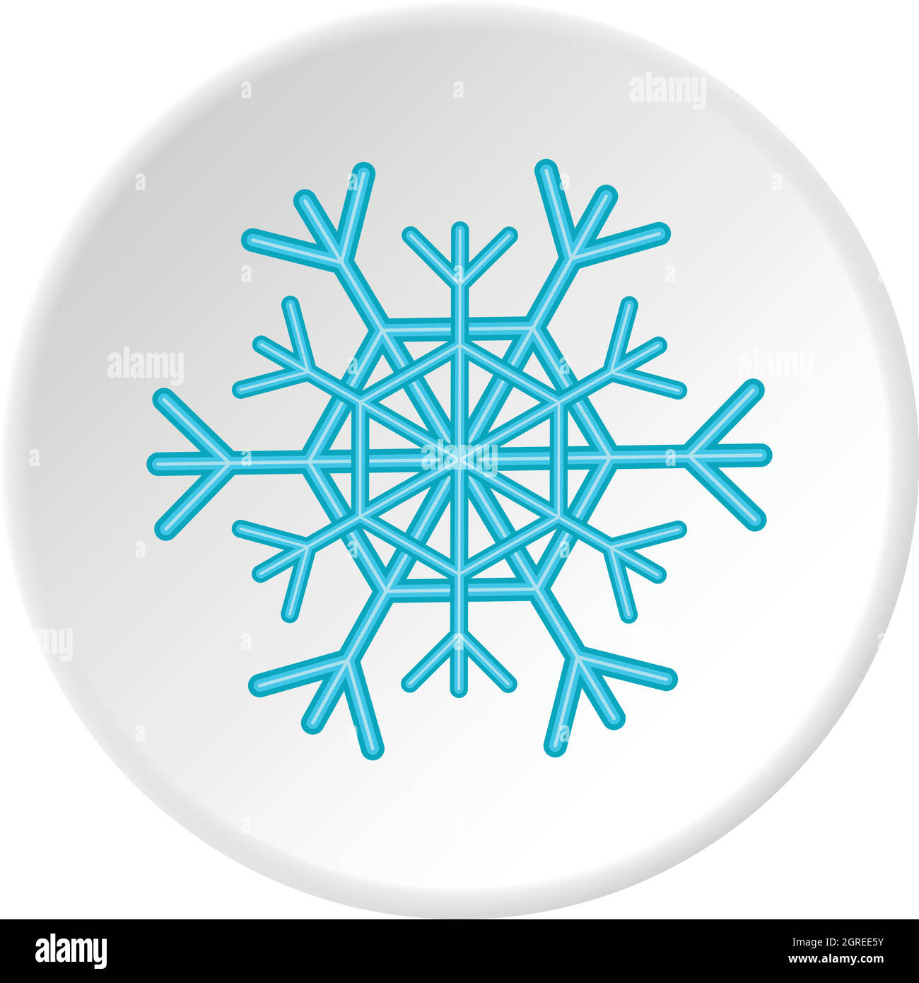 Snowflake icon, cartoon style Stock Vector Image & Art - Alamy