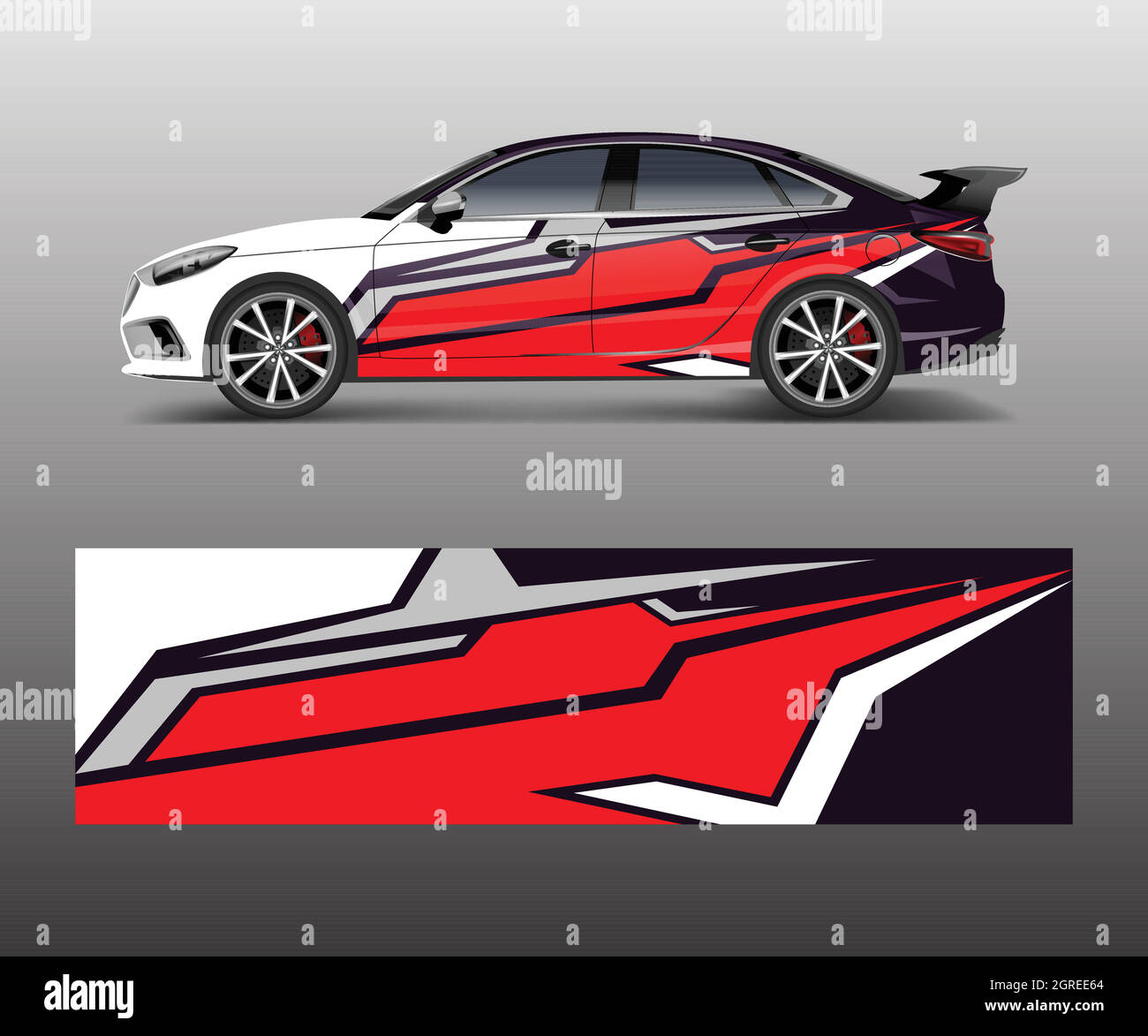 Car decal graphic vector wrap vinyl sticker. Graphic abstract wave ...