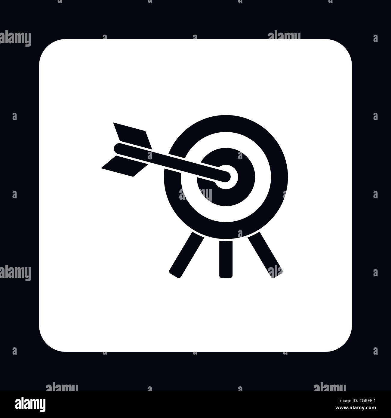 Target icon in simple style Stock Vector Image & Art - Alamy