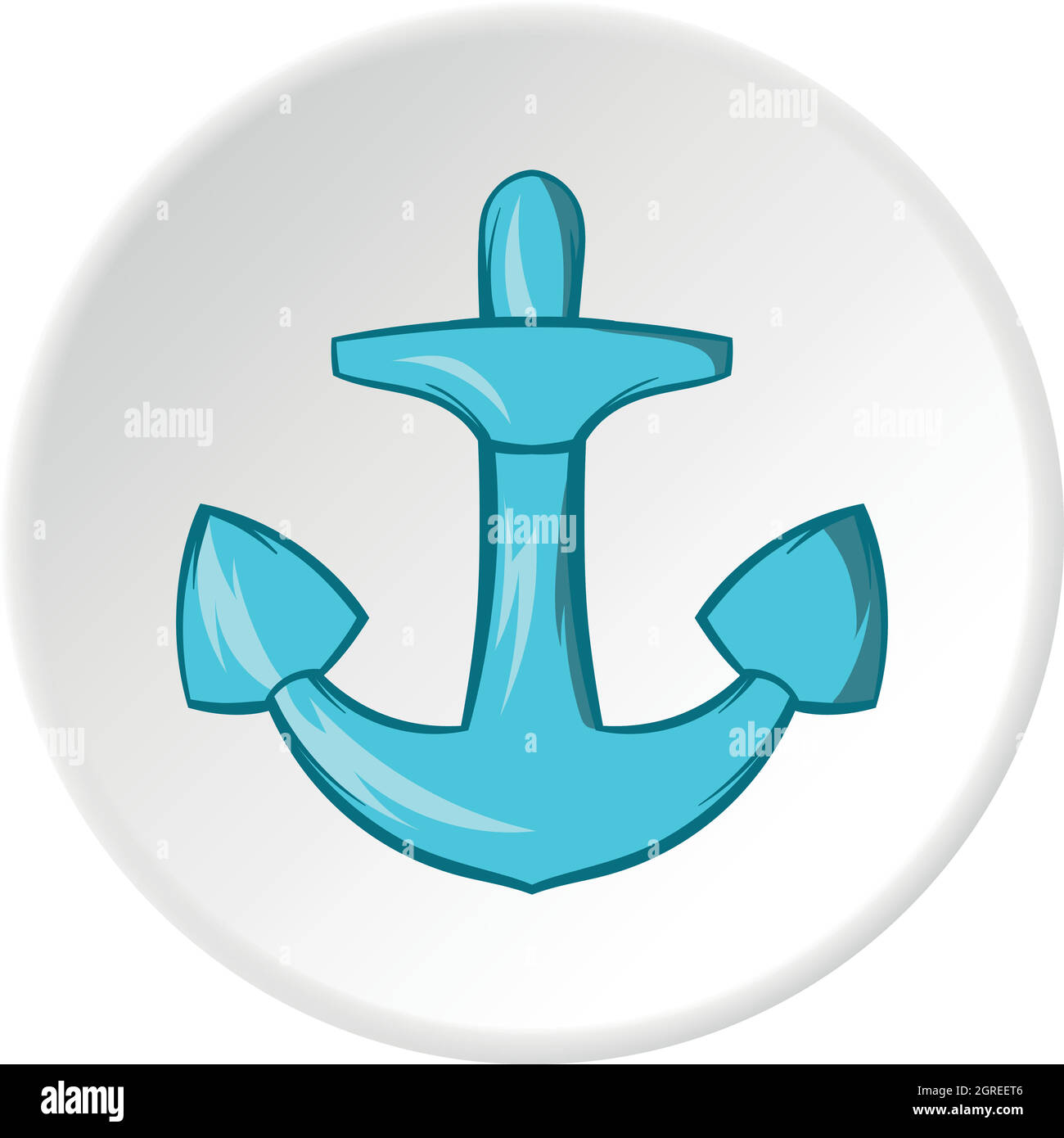 Anchor icon, cartoon style Stock Vector Image & Art - Alamy