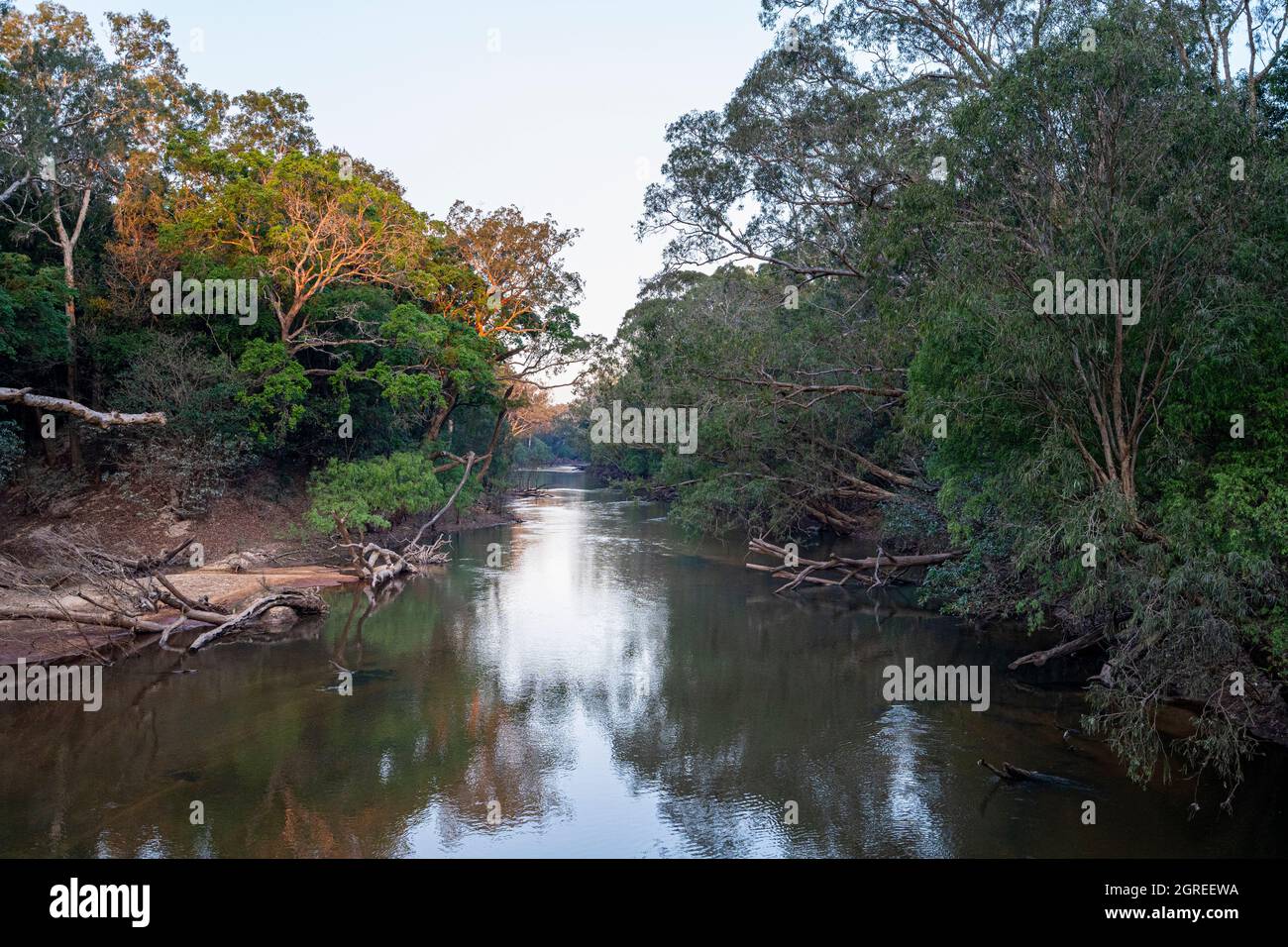 Wenlock River at Moreton Telegraph Station in dry season, Cape York ...