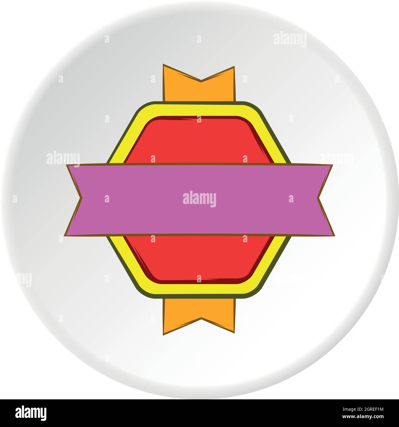 Circle cartoon shield Stock Vector Images - Alamy