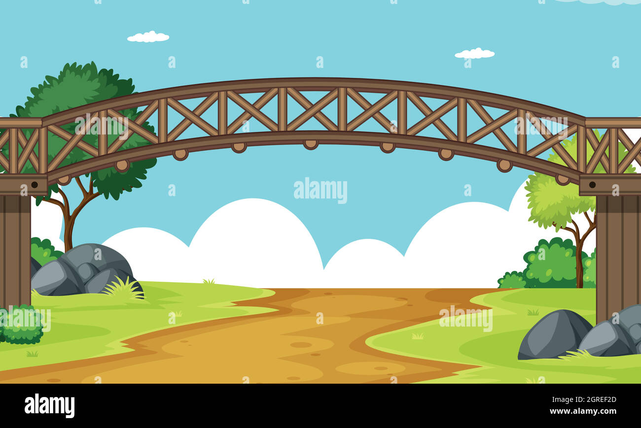 Wooden Bridge Clip Art