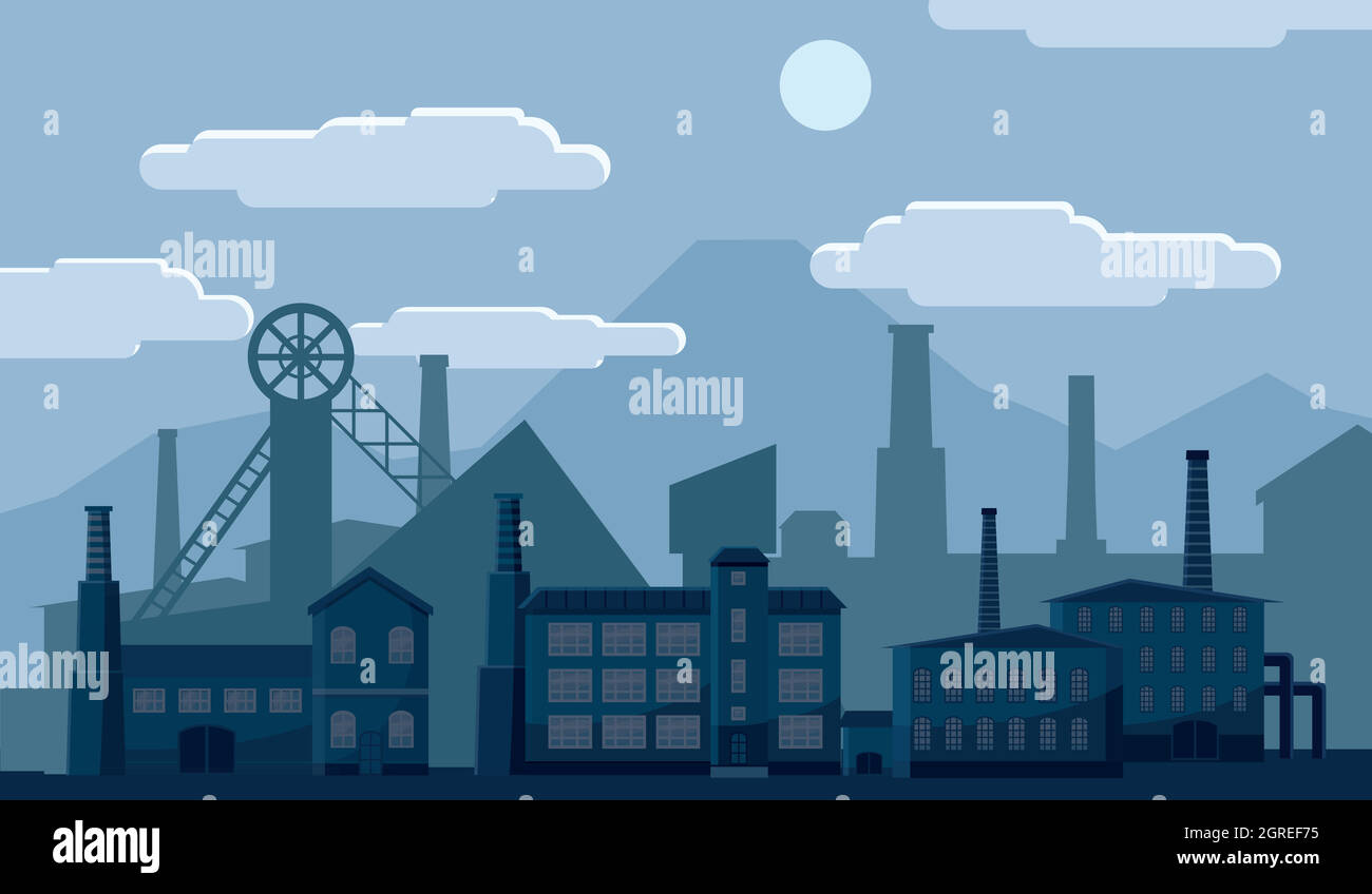 Cartoon building factory structure Stock Vector Images - Alamy