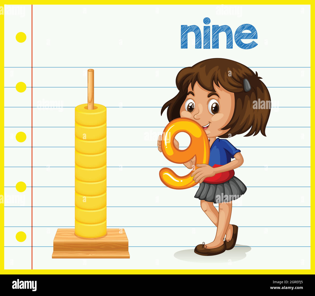 Number girl hi-res stock photography and images - Alamy