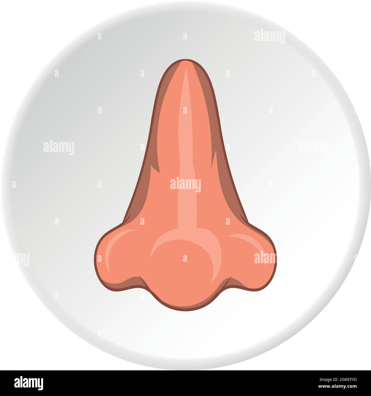 Nose icon, cartoon style Stock Vector Image & Art - Alamy