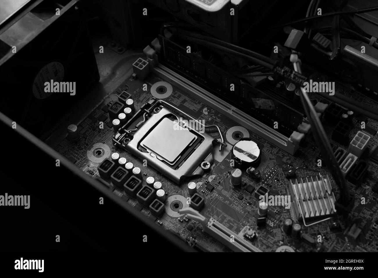 Motherboard picture Black and White Stock Photos & Images - Alamy